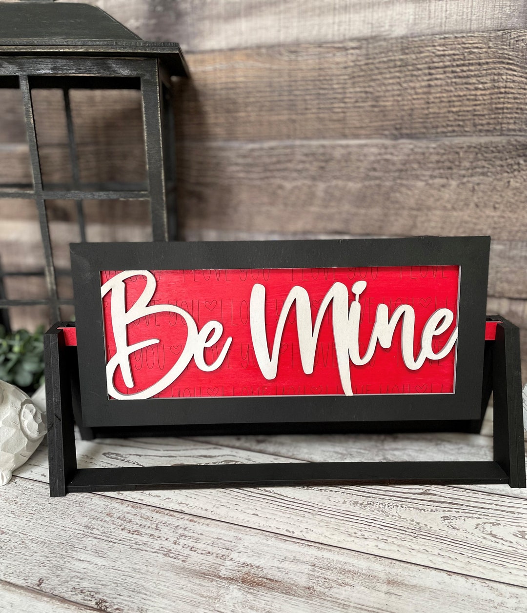 Wooden Rustic Be Mine Sign | Add on Sign That Works With ...