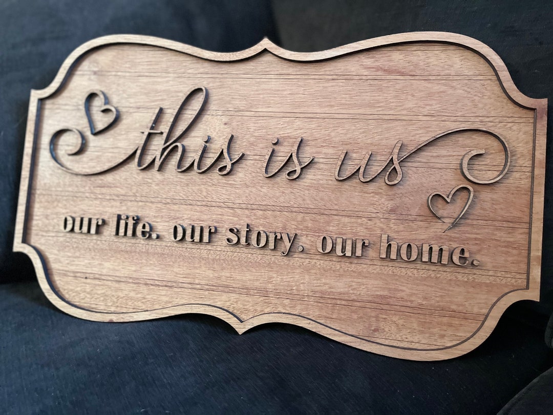 This is Us Sign | Custom Wood Sign | Rustic Home Décor | Our Home | Our ...