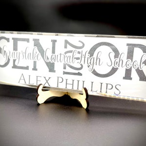 Engraved Glass Graduation Tile Graduation Gift Graduation Décor Senior ...