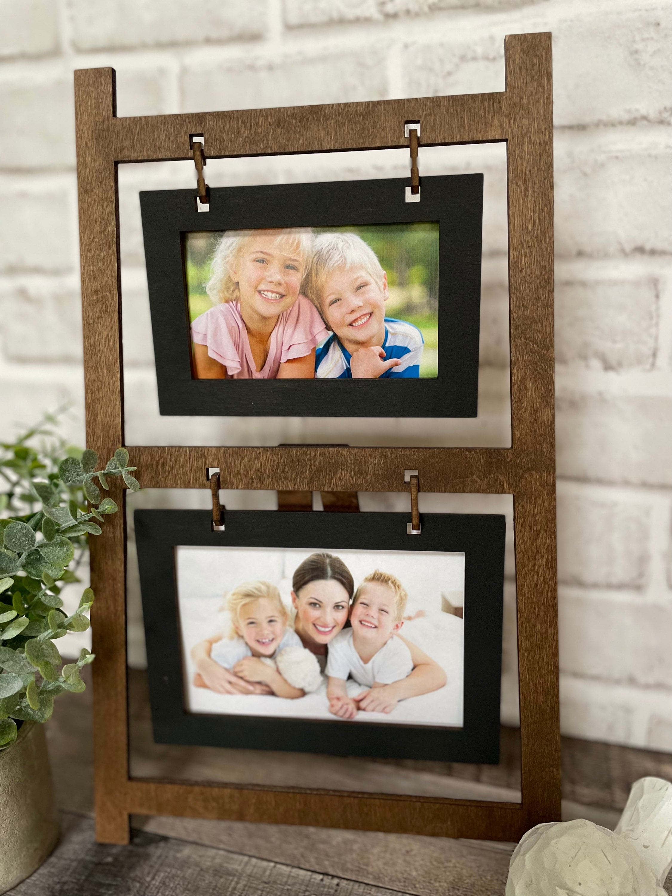 Wooden Ladder Frame Our Family Add on Set | Interchangeable Holiday and ...