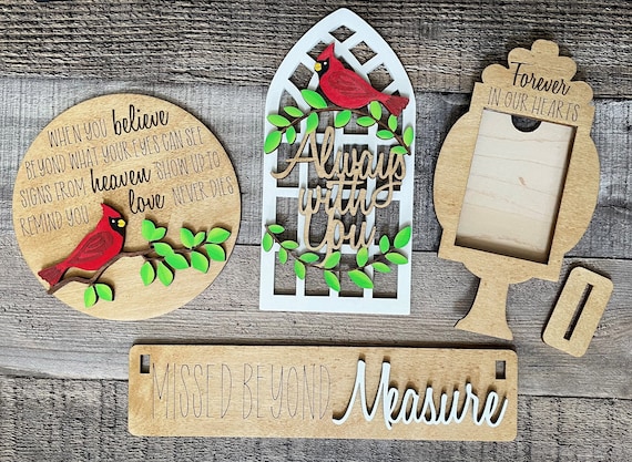 Wooden Cardinal Add on for Farmhouse Crate and Wagon - Etsy