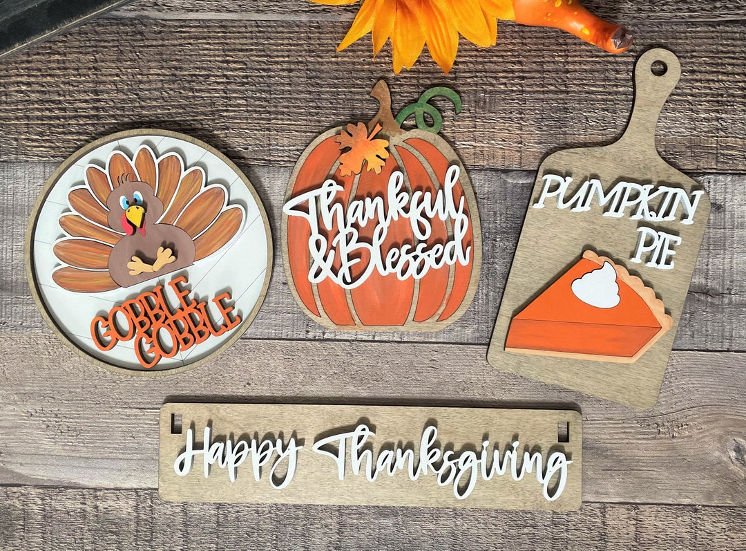 Wooden Thanksgiving Add on for Farmhouse Crate and Wagon | Gobble ...