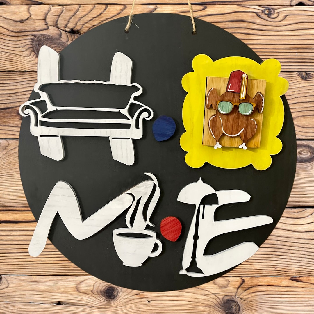 FRIENDS Home Sign | Home Sign | Home Décor| Interchangeable FRIENDS ...