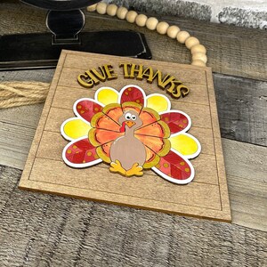 Give Thanks Turkey Interchangeable Set | Interchangeable for Wooden ...