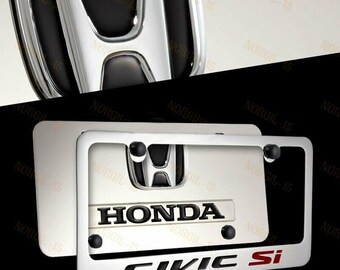 Civic Si License Plate Frame - Etsy