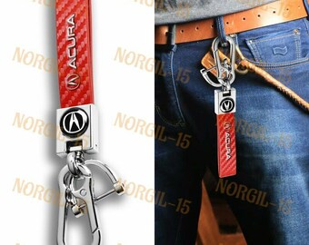 Leather Acura Keychain - Etsy