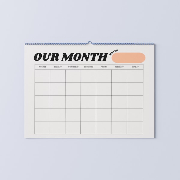 Our Month Calendar - Etsy