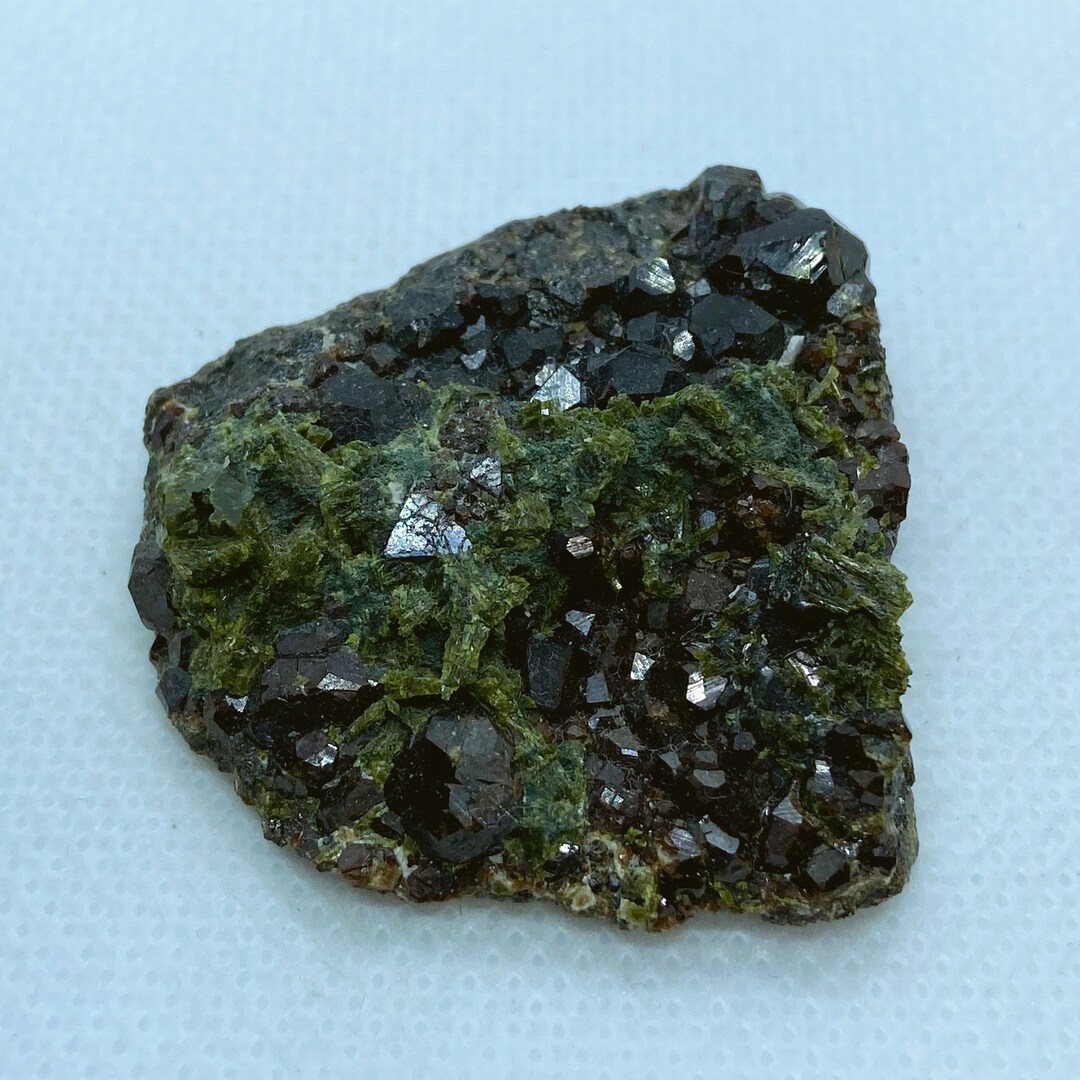 Andradite Crystals With Epidote on Matrix From Dashkesan Iron Deposit ...