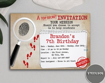Secret Agent Party - Etsy