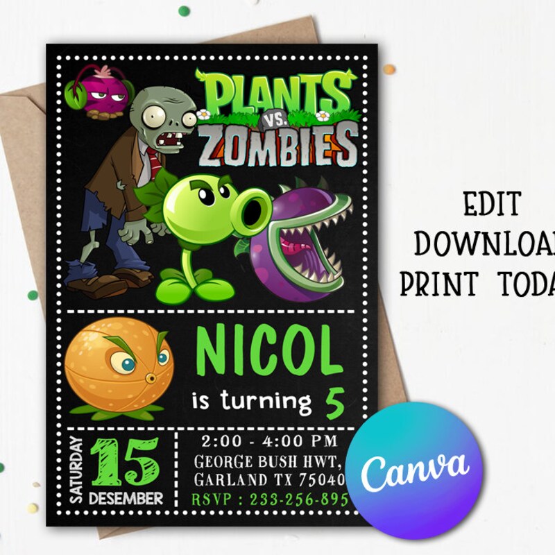 Plants Vs Zombies - Etsy