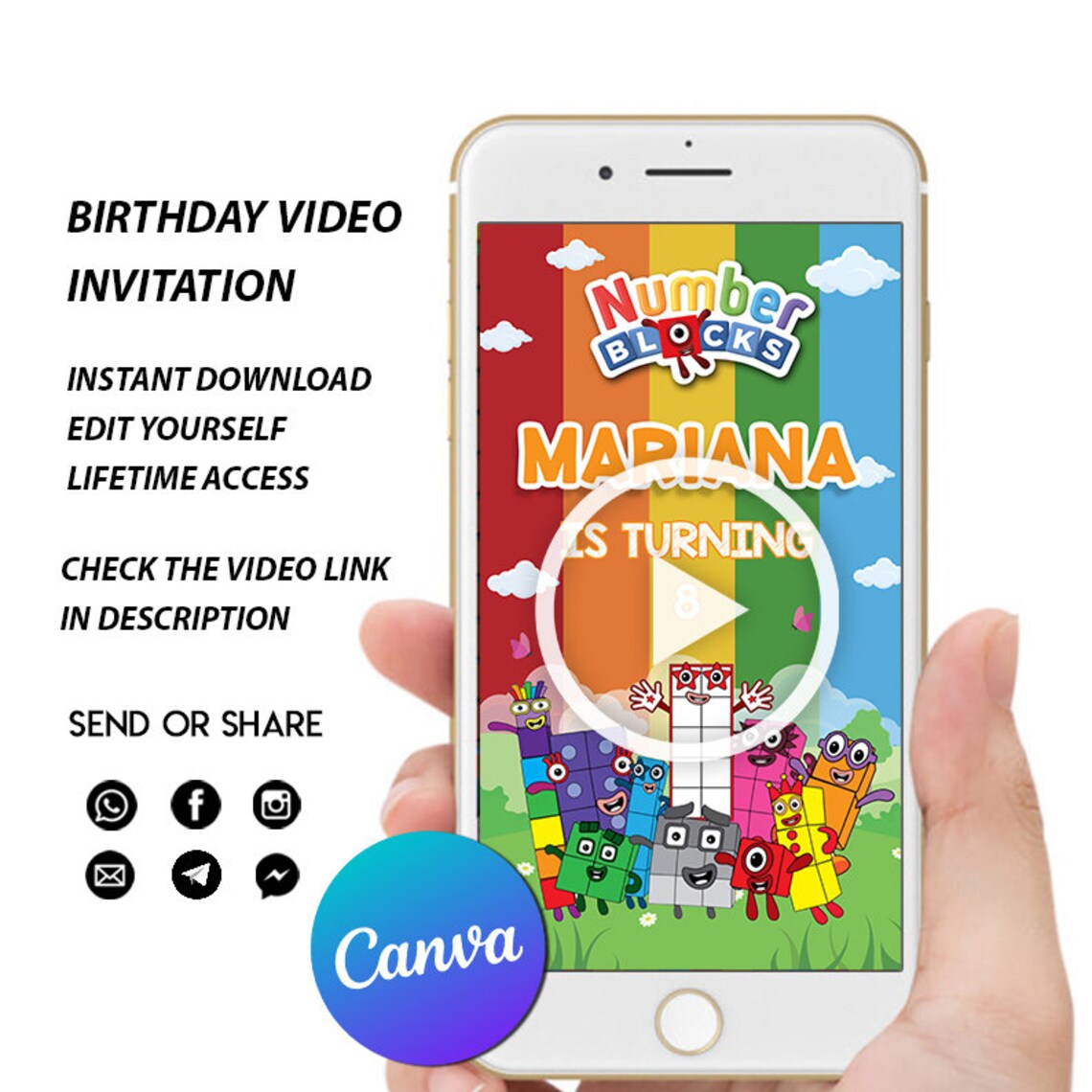 Numberblocks Invitation, Numberblocks Video, Numberblocks Invitation ...