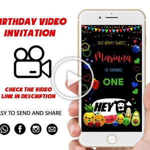 Hey Bear Birthday Invitation - Etsy