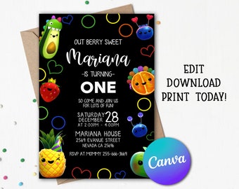 Hey Bear Party Invitation - Etsy