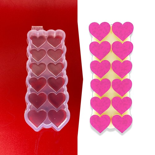 Single Heart Snap Bar Design Wax Melt Bar Silicone Mould - Etsy UK