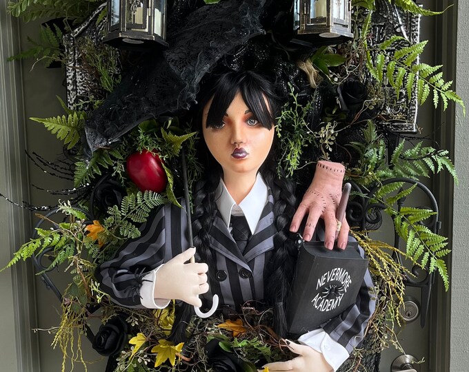 Witch Wreath, Halloween Wreath, Spooky Wreath, - Etsy