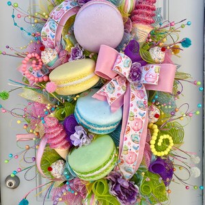 Macaron Wreath Sweets Wreath Summer Wreath Birthday Party - Etsy