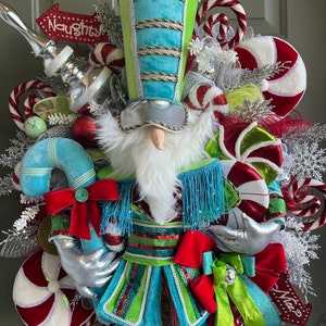 Sweet Candy Nutcracker Wreath, Sweets Wreath, Christmas Wreath, Holiday ...
