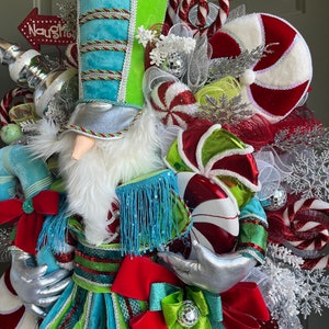 Sweet Candy Nutcracker Wreath, Sweets Wreath, Christmas Wreath, Holiday ...
