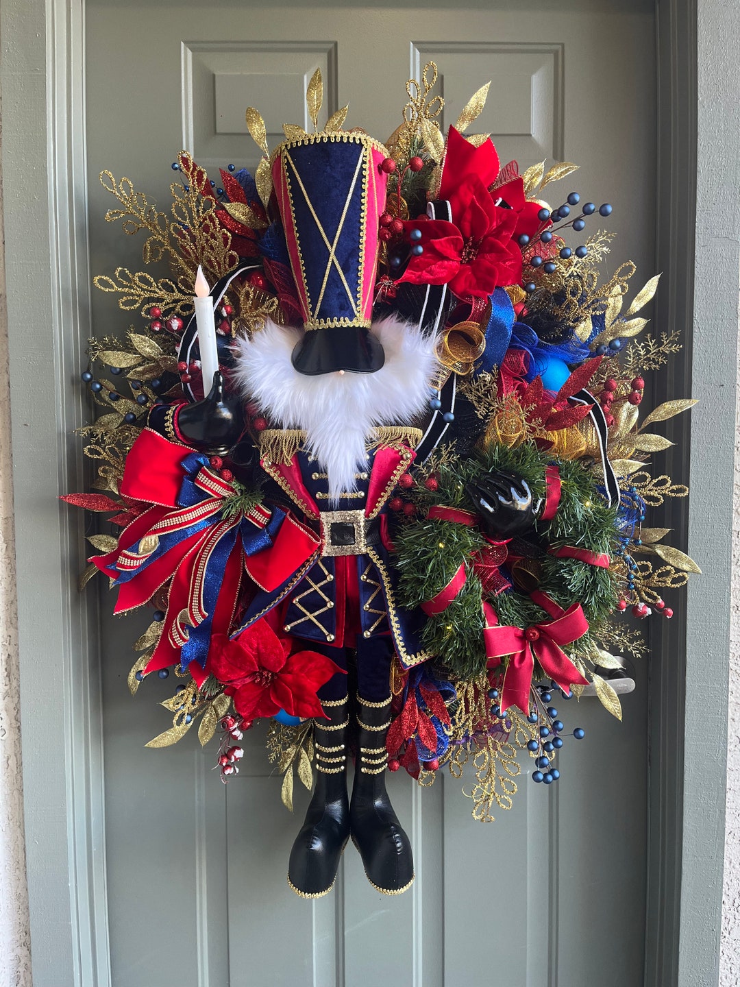 Nutcracker Wreath, Christmas Wreath, Holiday Wreath - Etsy