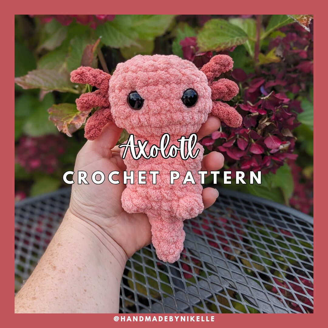 No Sew Axolotl Crochet PATTERN - Etsy