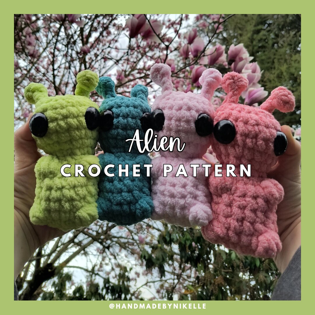 No Sew Alien Crochet Amigurumi PATTERN - Etsy