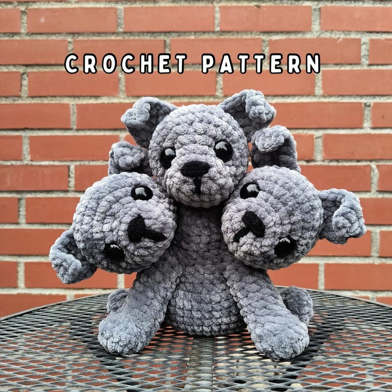 Fluffy the Cerberus - Etsy