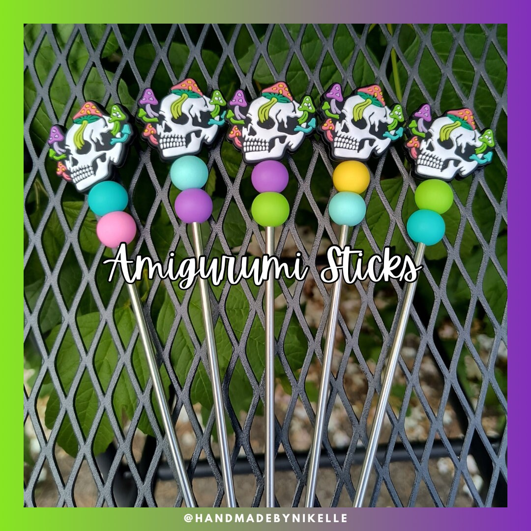 Amigurumi Sticks - Mushroom Skull - for Assistance in Sewing -price is ...