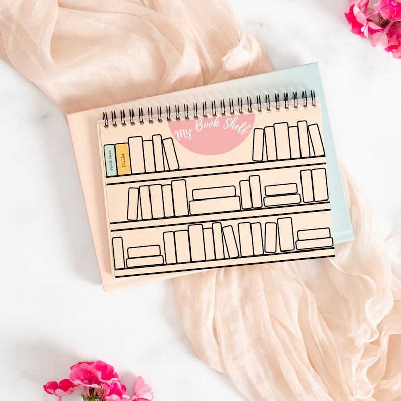 Printable Book Tracker Printable Reading Tracker Draw in - Etsy