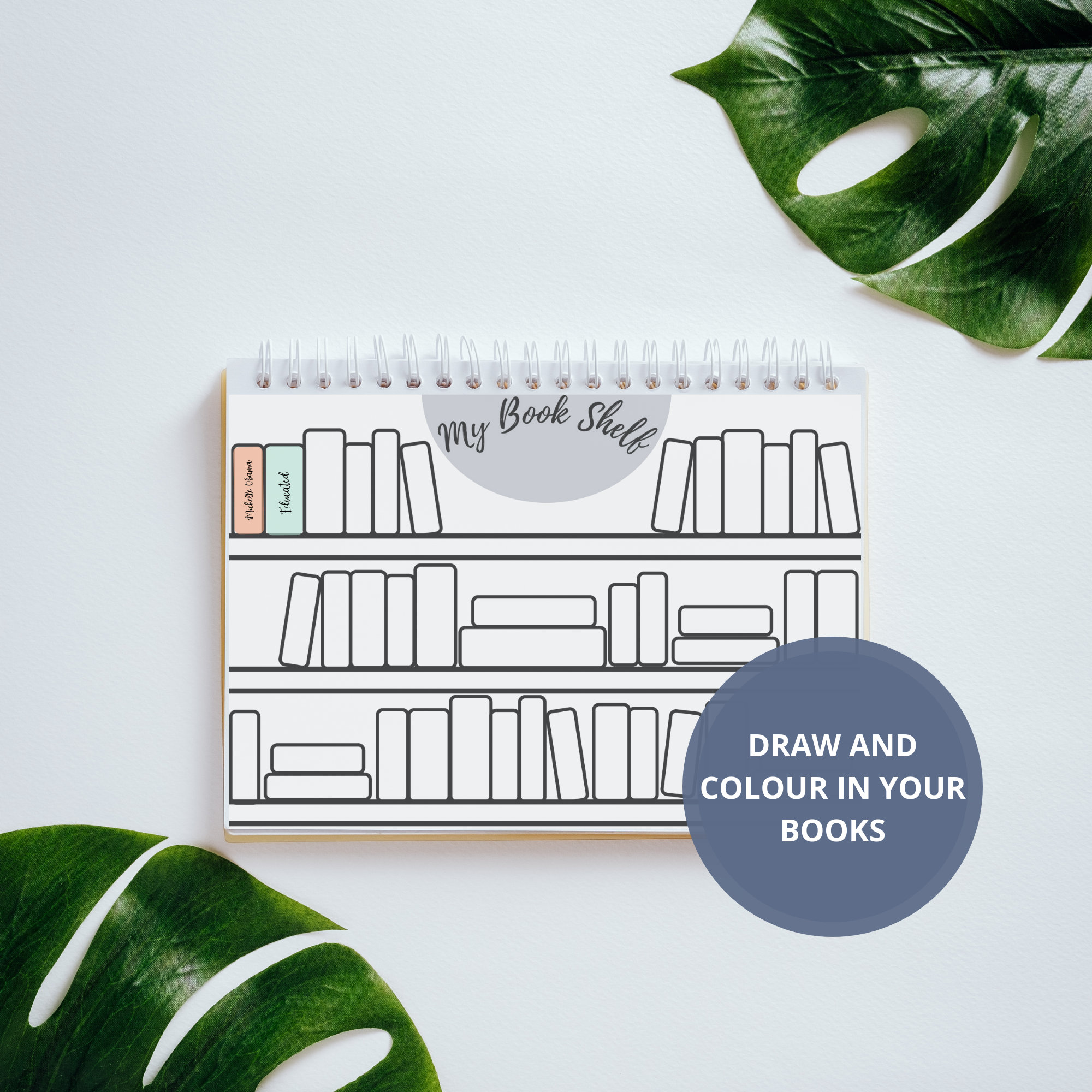 Printable Book Tracker | Printable Reading Tracker | Draw in Book ...