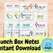 Crayon Lunch Box Notes - Etsy