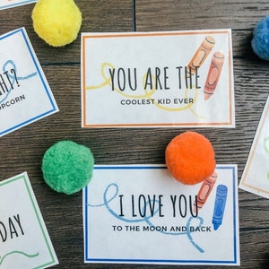 Crayon Lunch Box Notes - Etsy