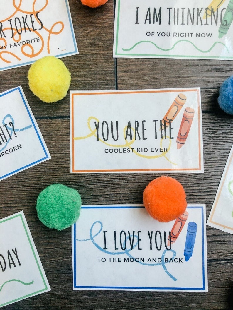 Crayon Lunch Box Notes - Etsy