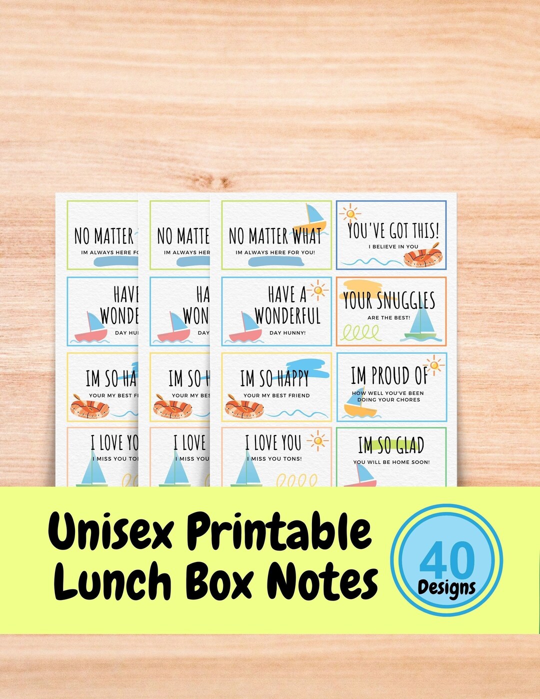 Boy Lunch Notes - Etsy