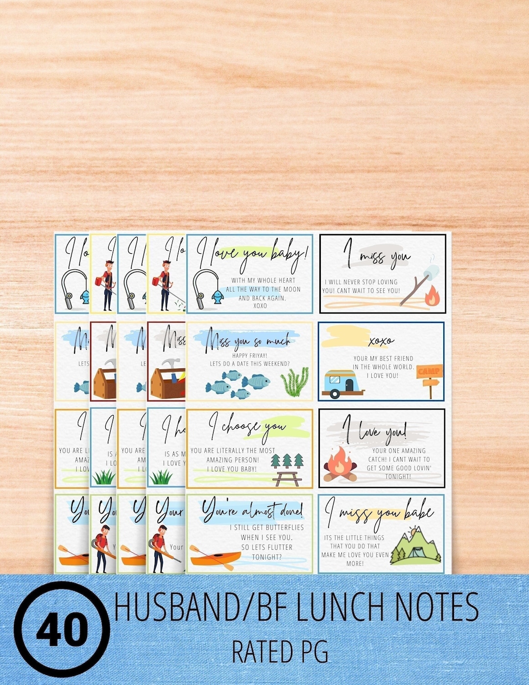 Husband Lunch Notes - Etsy