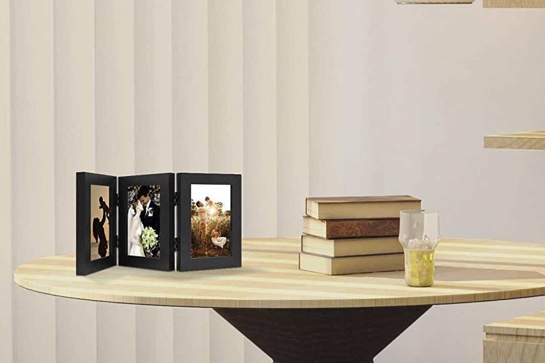 Three Picture Frame Trifold Hinged Photo Frame 4x6 - Etsy