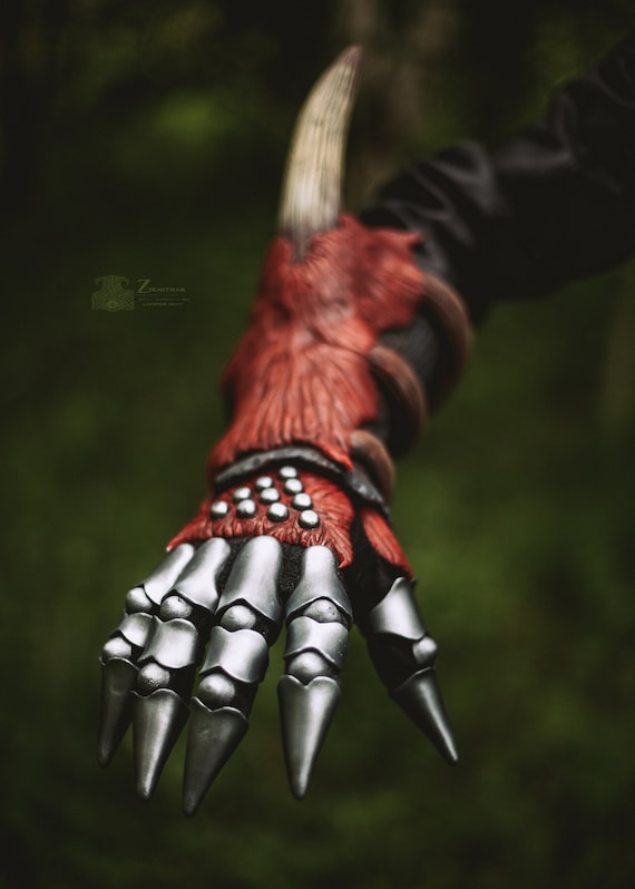 Demon's Gloves Jin Kazama by Tekken | Etsy