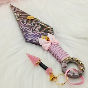 10 Inch Kawaii/goth Kawaii Resin Kunai Glow in the Dark Cosplay/altar ...