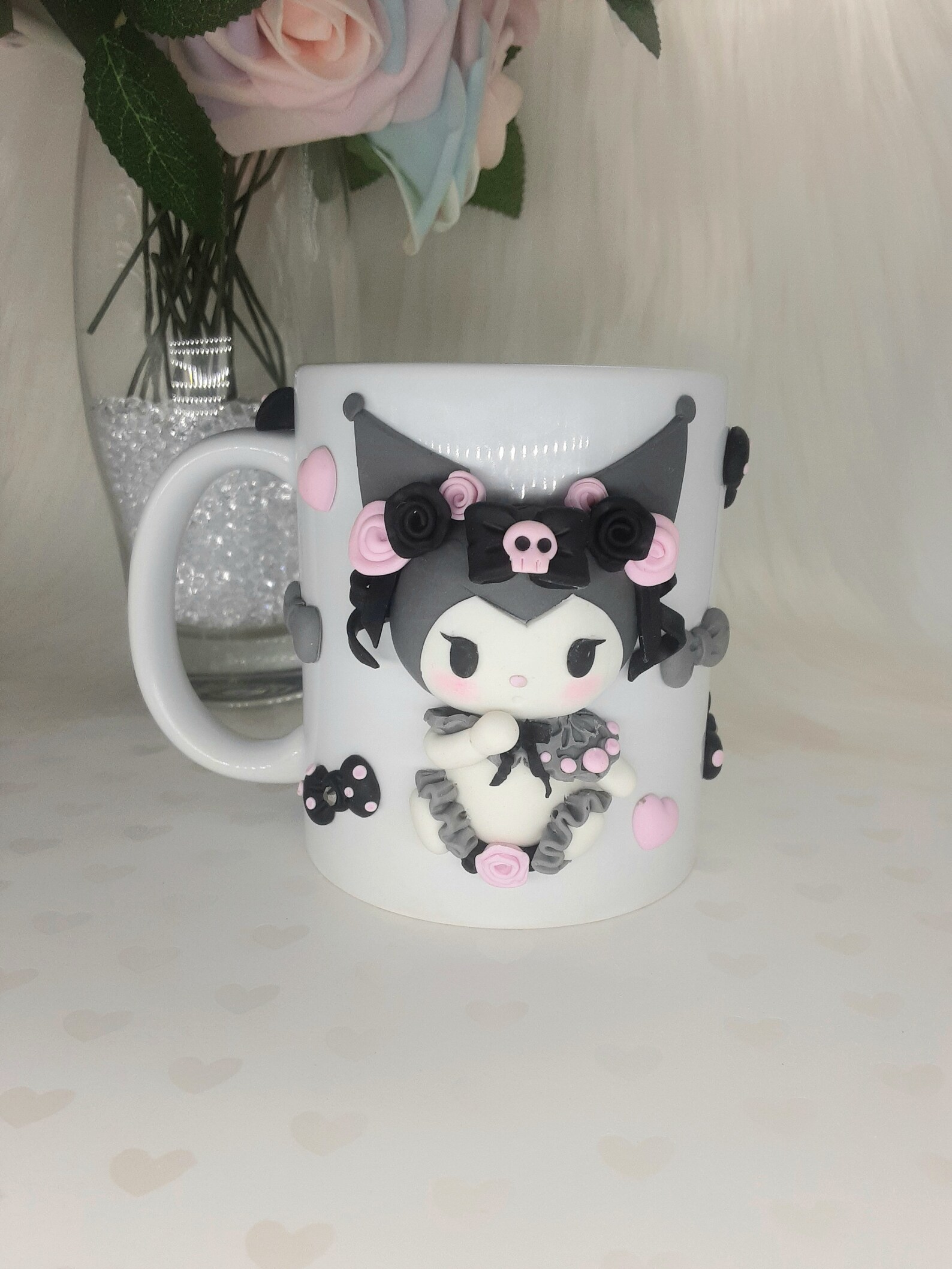 Kawaii Goth Kawaii Decorative Handmade Polymer Clay Bad Bunny - Etsy