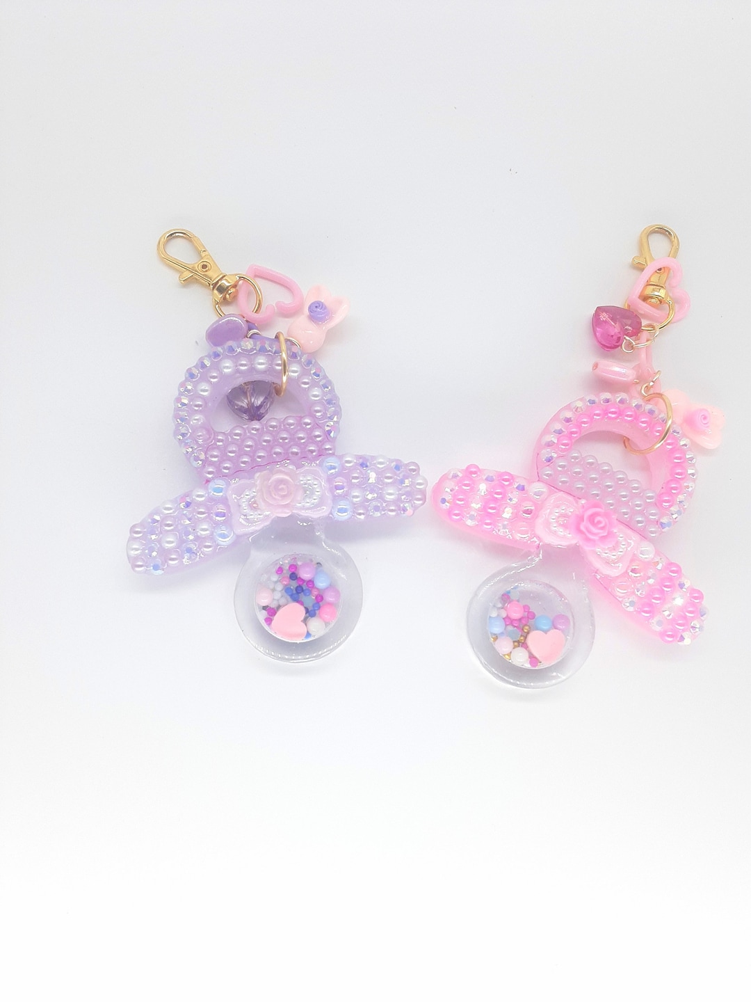 Cute Pacifier Dry Shaker Keychain/bag Accessory - Etsy