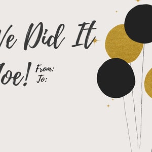 Congratulations- We Did It Joe! - Etsy