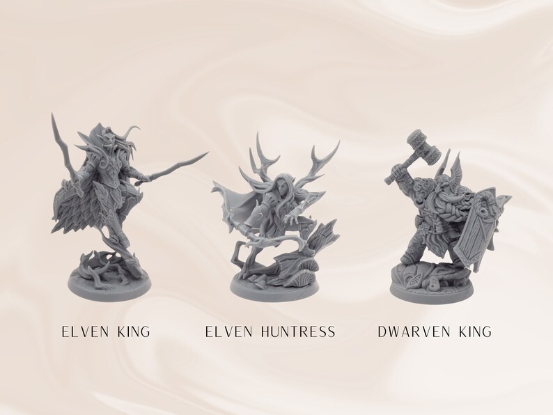 Dnd High-level Character Miniatures 12pc Starter Pack Dungeons and ...