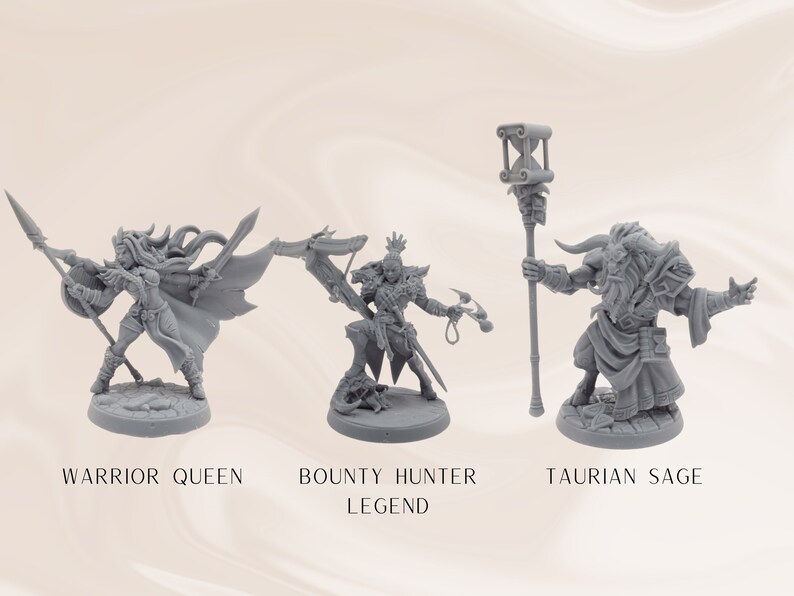 Dnd High-level Character Miniatures 12pc Starter Pack Dungeons and ...