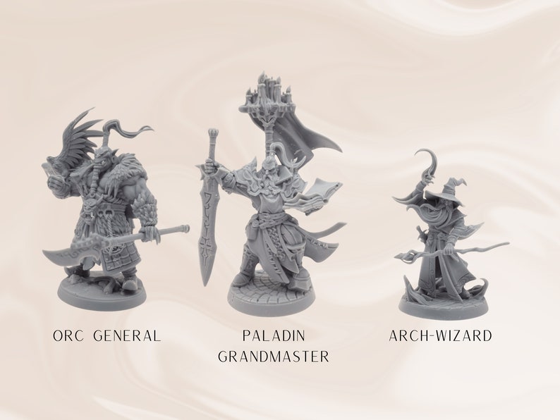 Dnd High-level Character Miniatures 12pc Starter Pack Dungeons and ...
