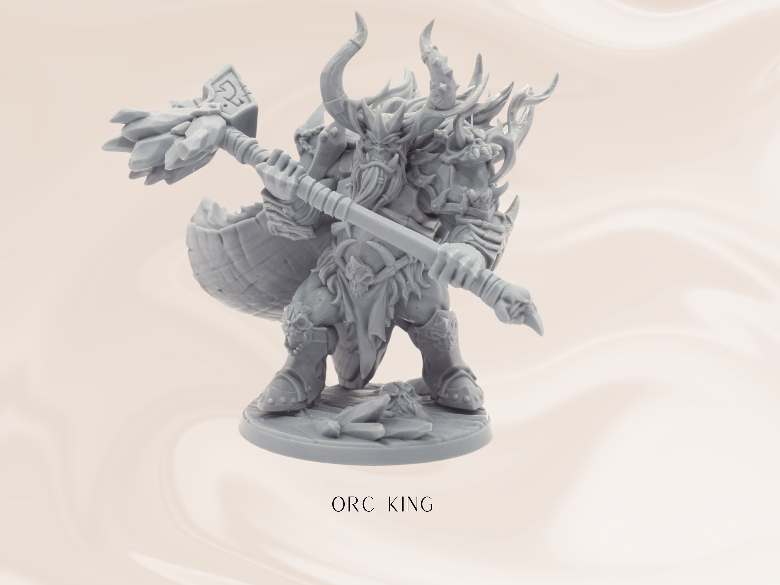 Dnd Orc Boss Miniatures 3pc Pack Dungeons and Dragons Mini Set 28mm ...
