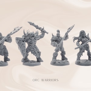 Dnd Enemy Miniatures | 24pc Villains Set, Orcs, Goblins, Knights | 28mm ...