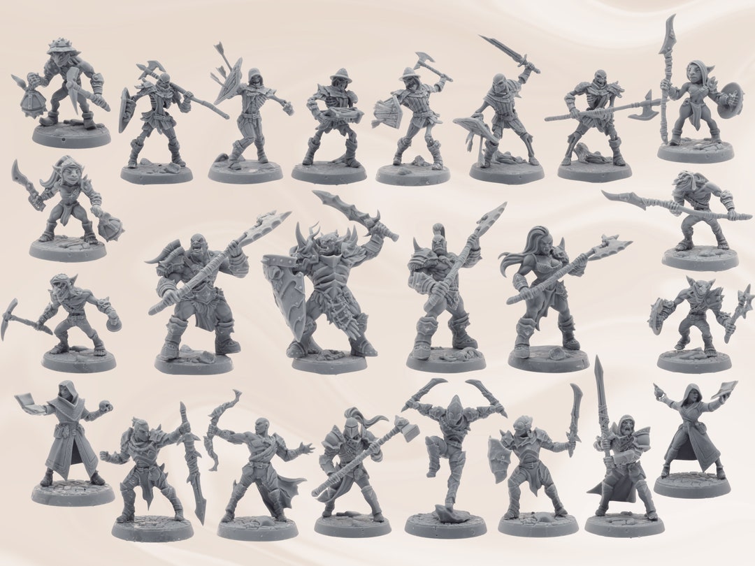 Dnd Enemy Miniatures 24pc Starter Pack #1 | Dungeons and Dragons Mini ...