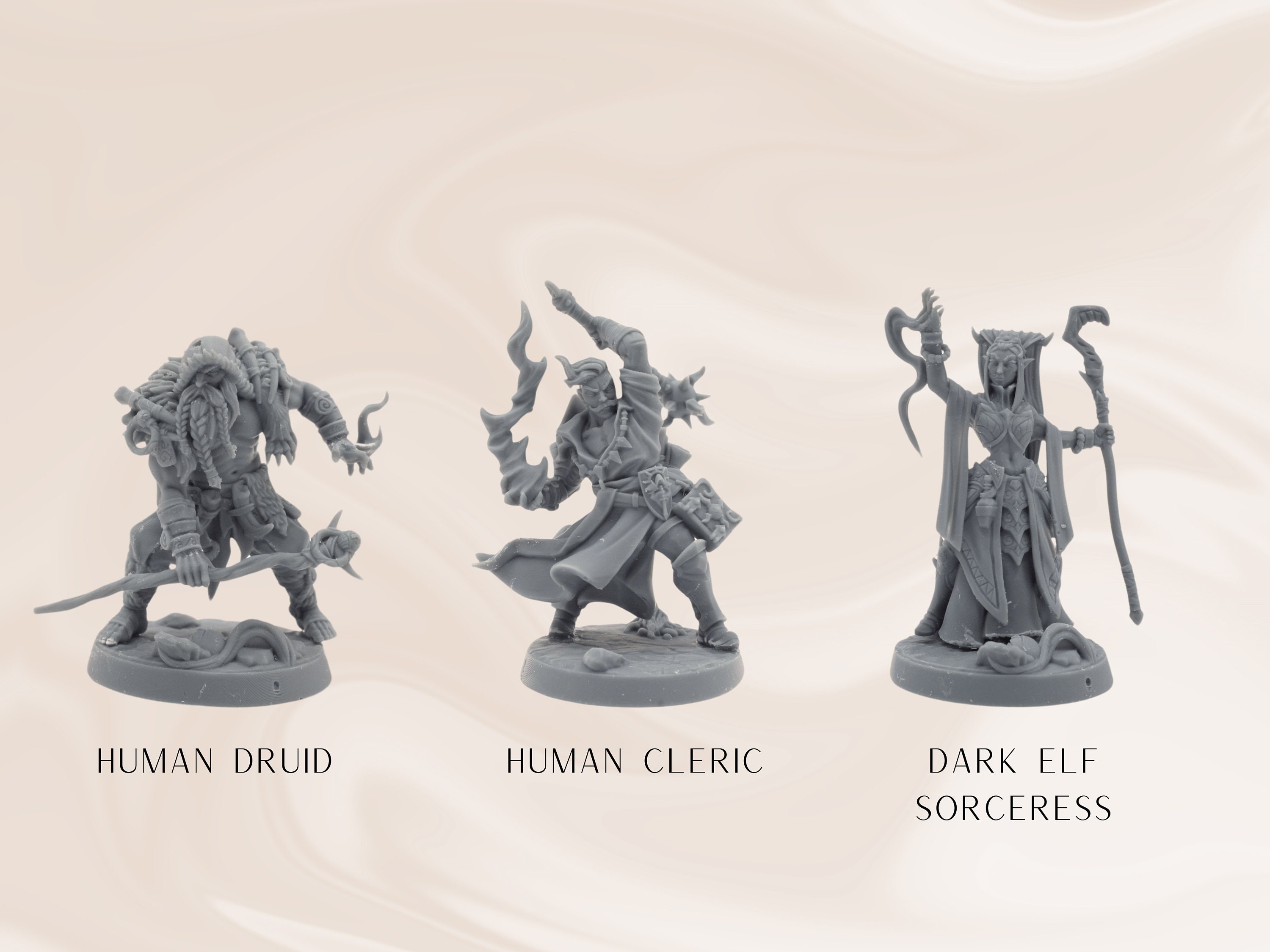 Dnd Hero Miniatures 14pc Starter Set 4 Dungeons and Dragons Mini Pack ...