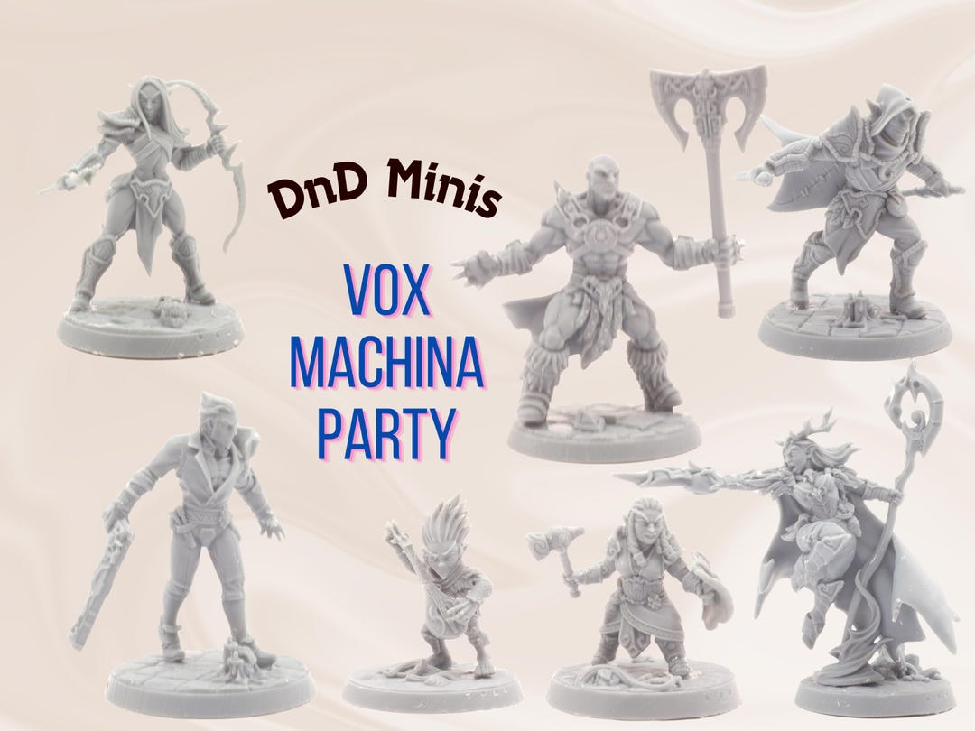 Vox Machina Miniatures – 3D Printed Resin Dnd Set - Etsy UK