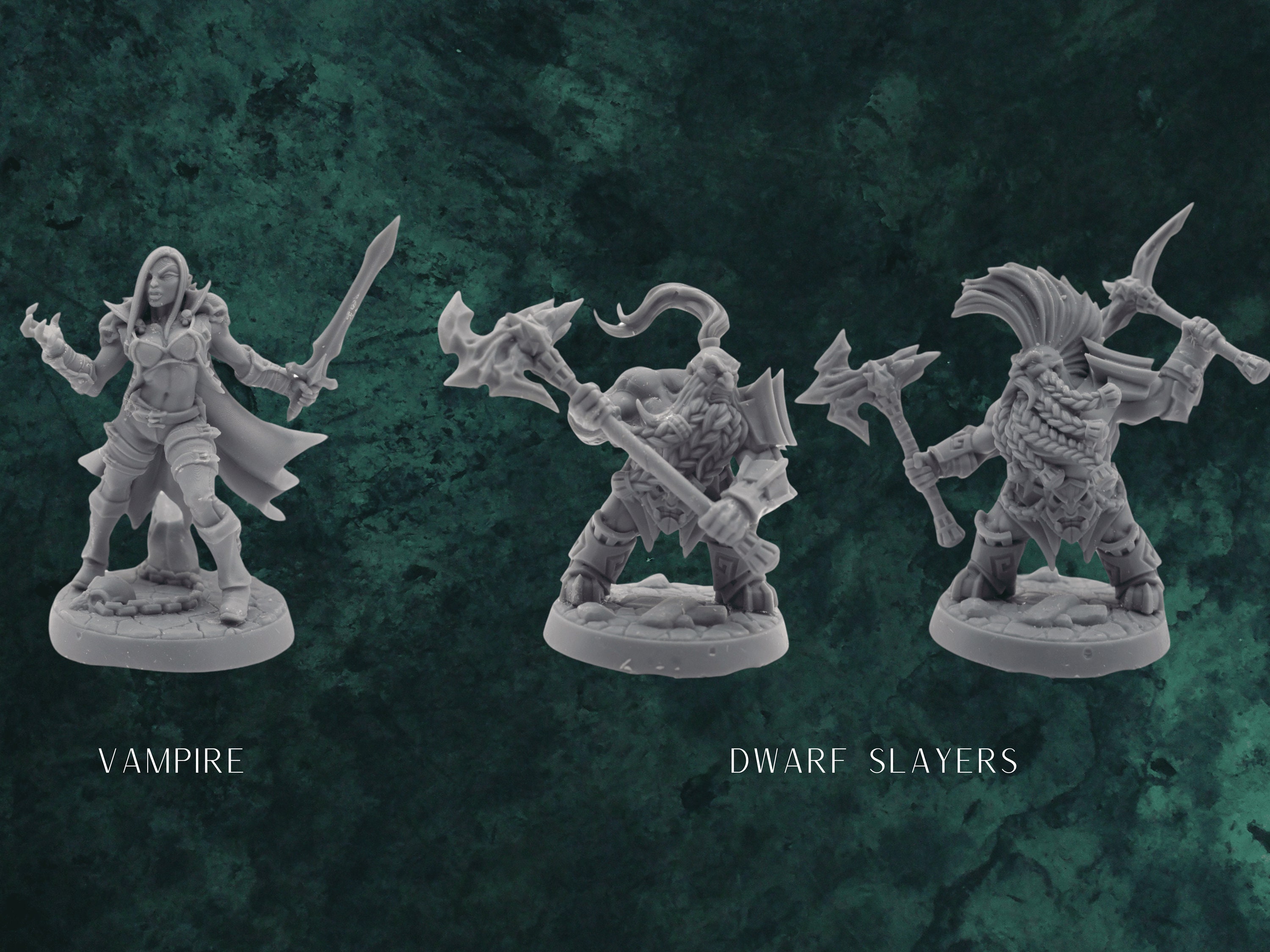 24pc Dnd Enemy Miniatures Set | 28mm 3D Printed Villains - Etsy