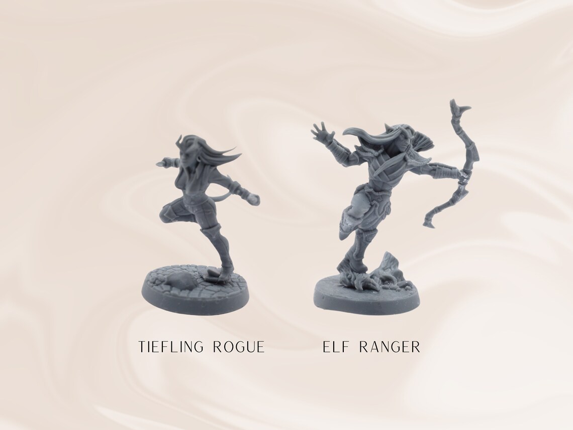 Dnd Hero Miniatures 14pc Starter Set 2 Dungeons and Dragons Mini Pack ...